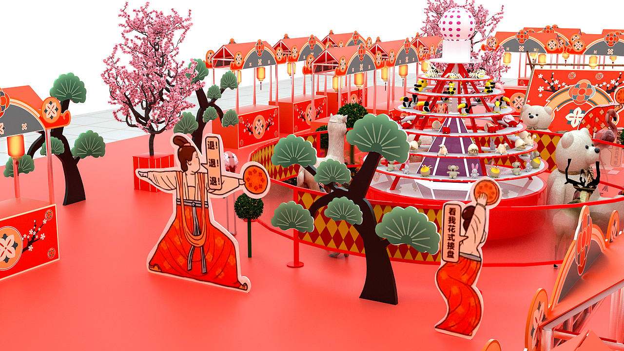 梦回唐朝商业美陈案例展示_WDHAKSHD-站酷ZCOOL