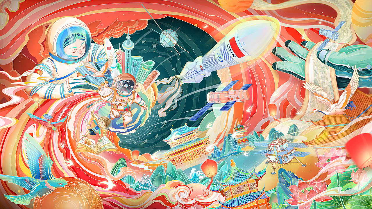 2022年终总结·主视觉插画作品合集_BlueClass-站酷ZCOOL