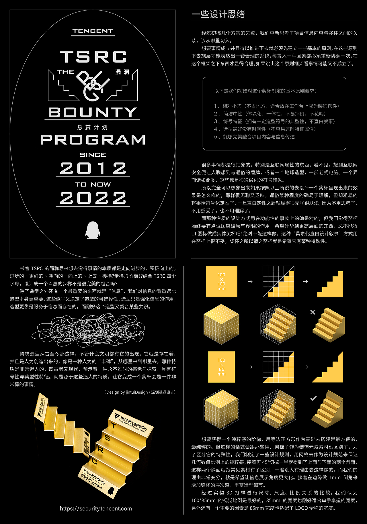 腾讯TSRC漏洞悬赏计划.奖杯设计_T_Groz果子-站酷ZCOOL