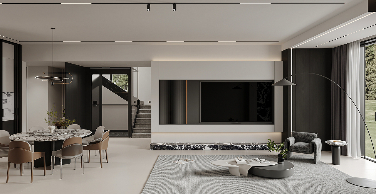 现代极简 _LSL效果图制作-站酷ZCOOL