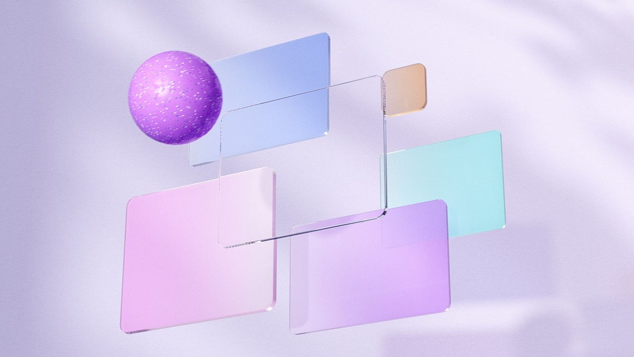 C4D+Redshift 动态练习，Microsoft France - Vivatech_RedandCyan-站酷ZCOOL