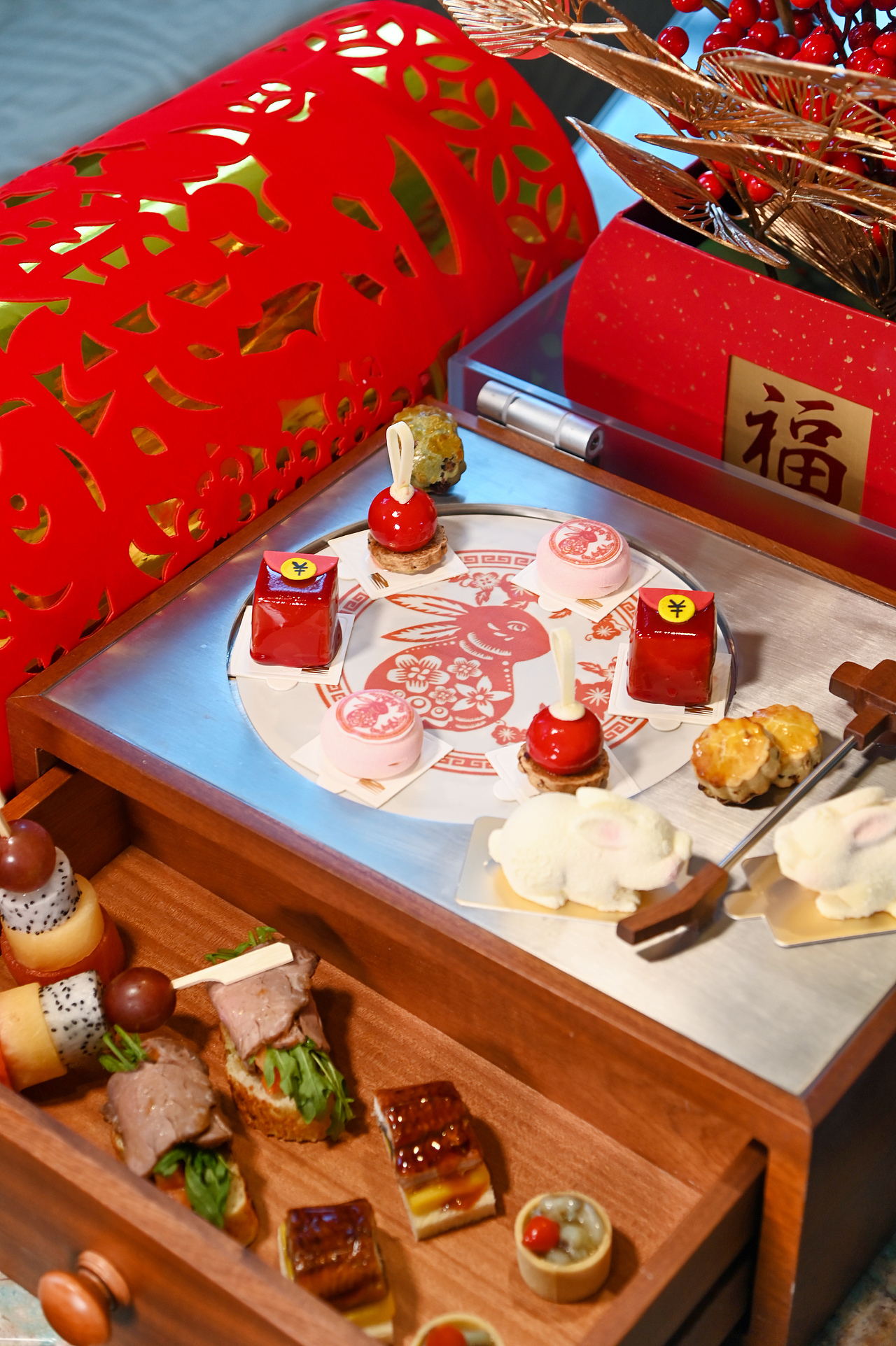 新年兔年国风下午茶甜品蛋糕_Nicegir1-站酷ZCOOL