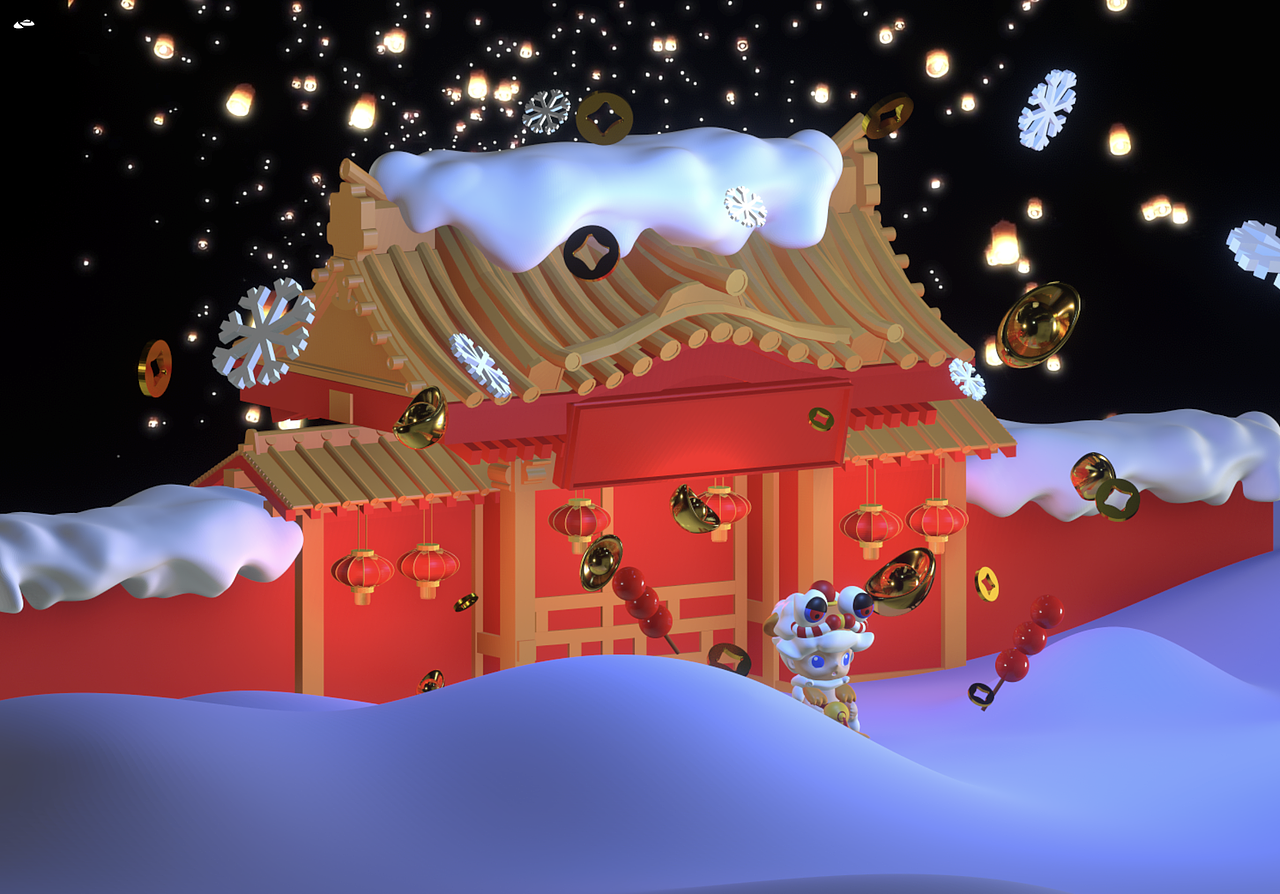 DIMOO 3D IP模型及场景设计_SunKeQin2000-站酷ZCOOL