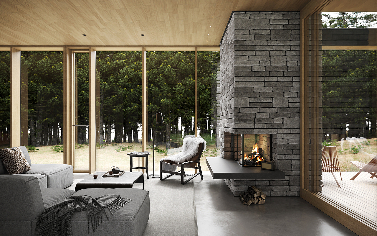 蝉噪林逾静 鸟鸣山更幽 3d Max+Corona+Photoshop_wumingzhibei-站酷ZCOOL