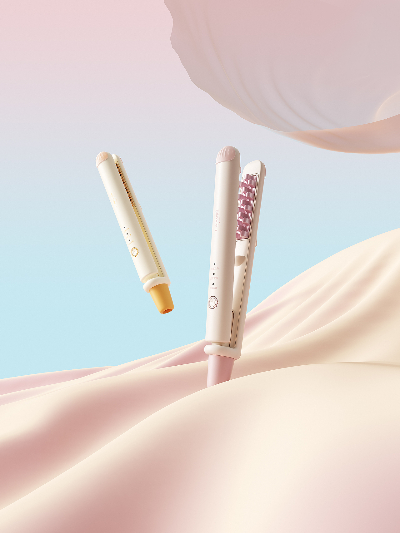 一组工作图《romve卷发棒渲染》_Answer_hao-站酷ZCOOL