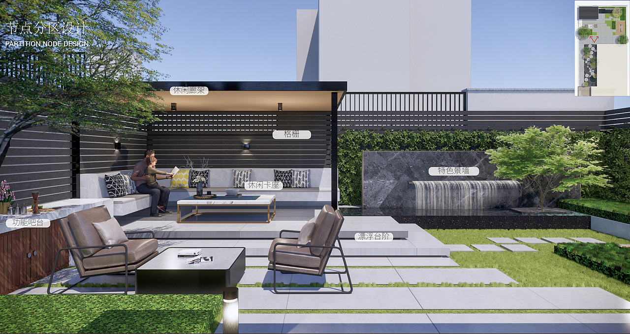 汕头现代庭院花园景观设计_熙陆设计Tommy-站酷ZCOOL