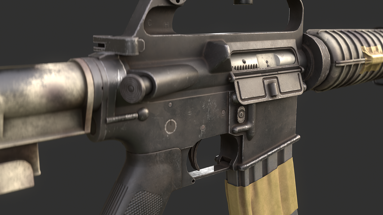 《黑鹰坠落》——M723卡宾枪_代号2080-站酷ZCOOL