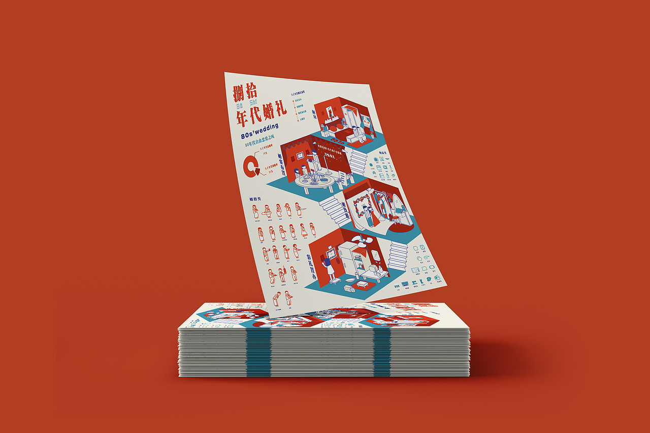 信息图形设计 | 《八十年代婚礼流程》_飘_啊飘_-站酷ZCOOL