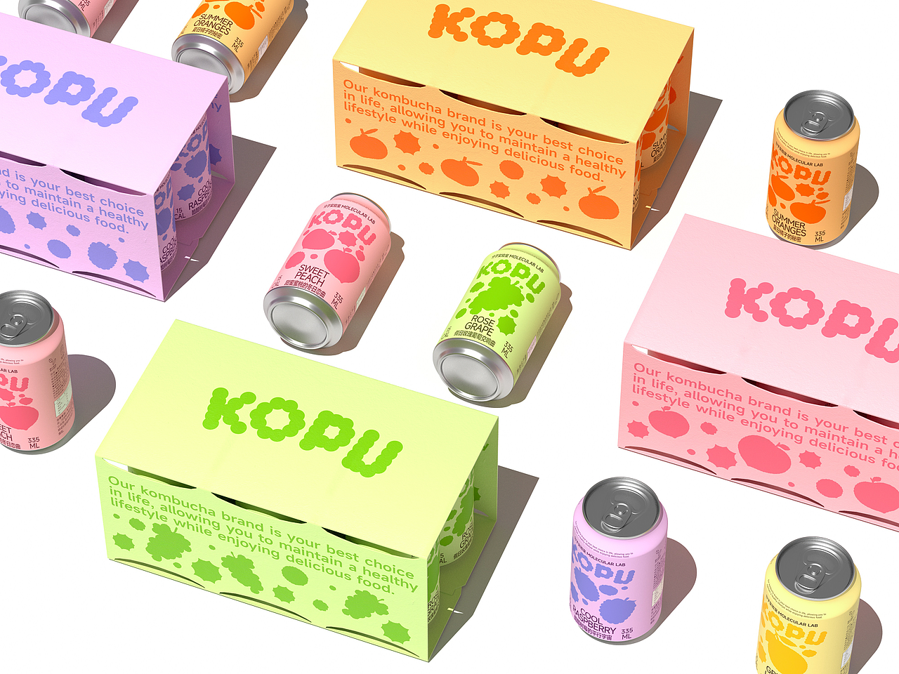 KOPU康普茶包装设计kombucha drink Package Design_Studio_dot-站酷ZCOOL