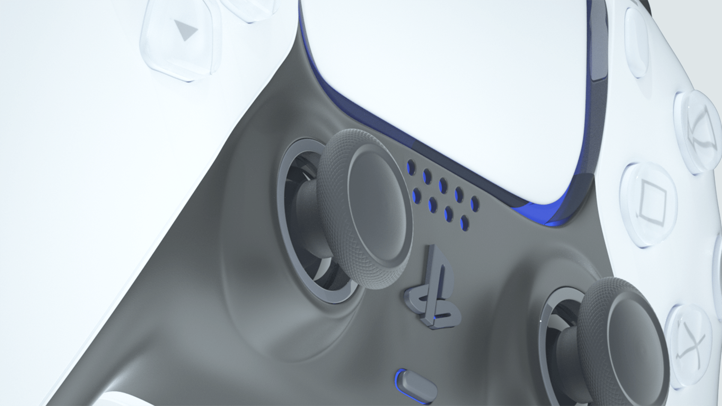 PS5 游戏手柄(DualSense Controller) 建模渲染 C4D+OC_Leononardo-站酷ZCOOL