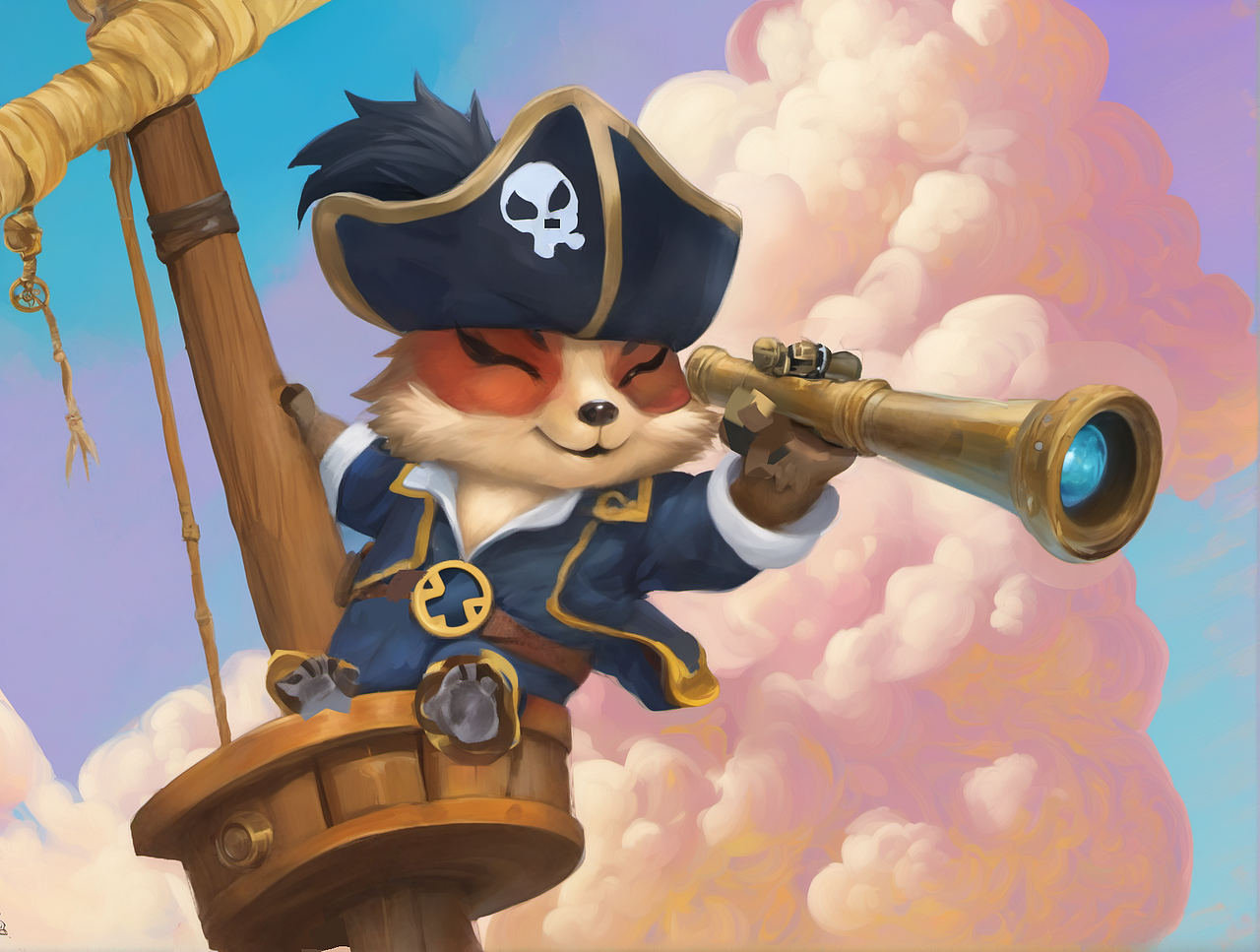 提莫船长正在待命【AI辅助绘画流程】_catpaper-站酷ZCOOL