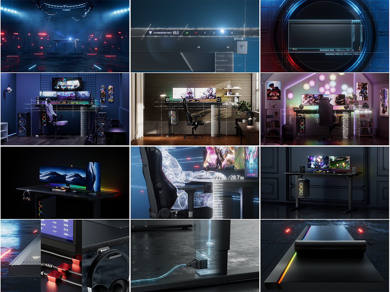 GAMING ELEVATING TABLE | 电竞升降桌动态_赵梦天儿-站酷ZCOOL