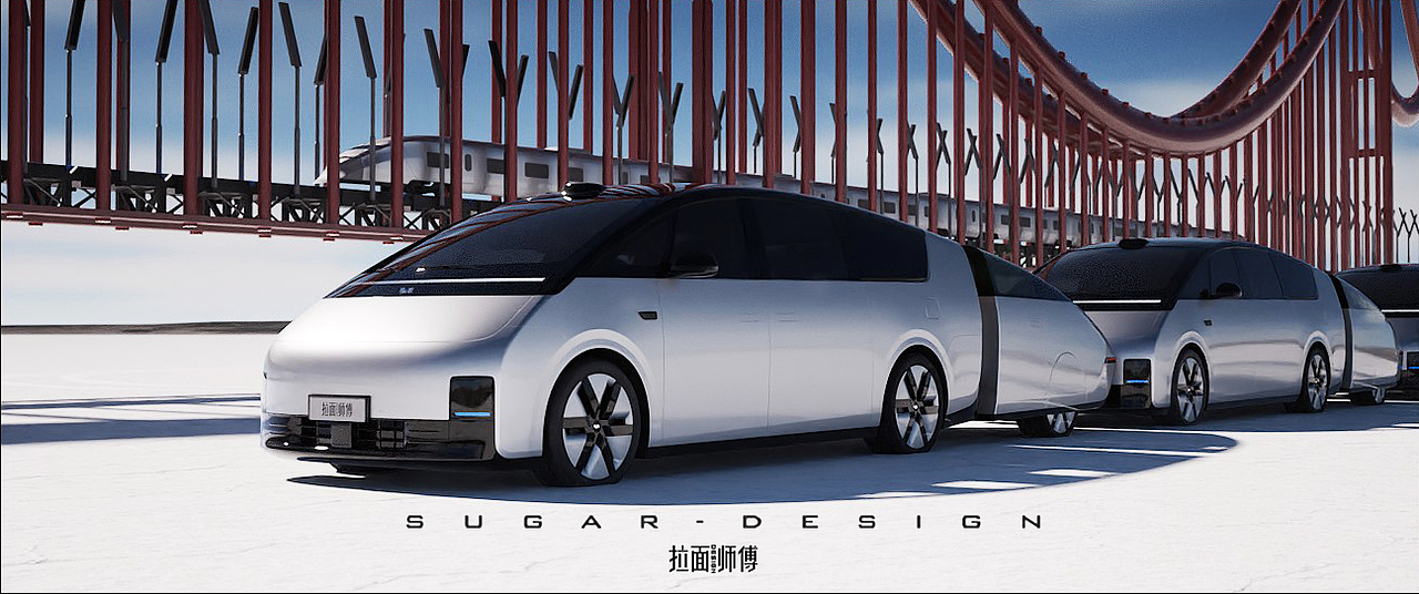 理想mega拖挂套件渲染图_拉面师傅Design-站酷ZCOOL