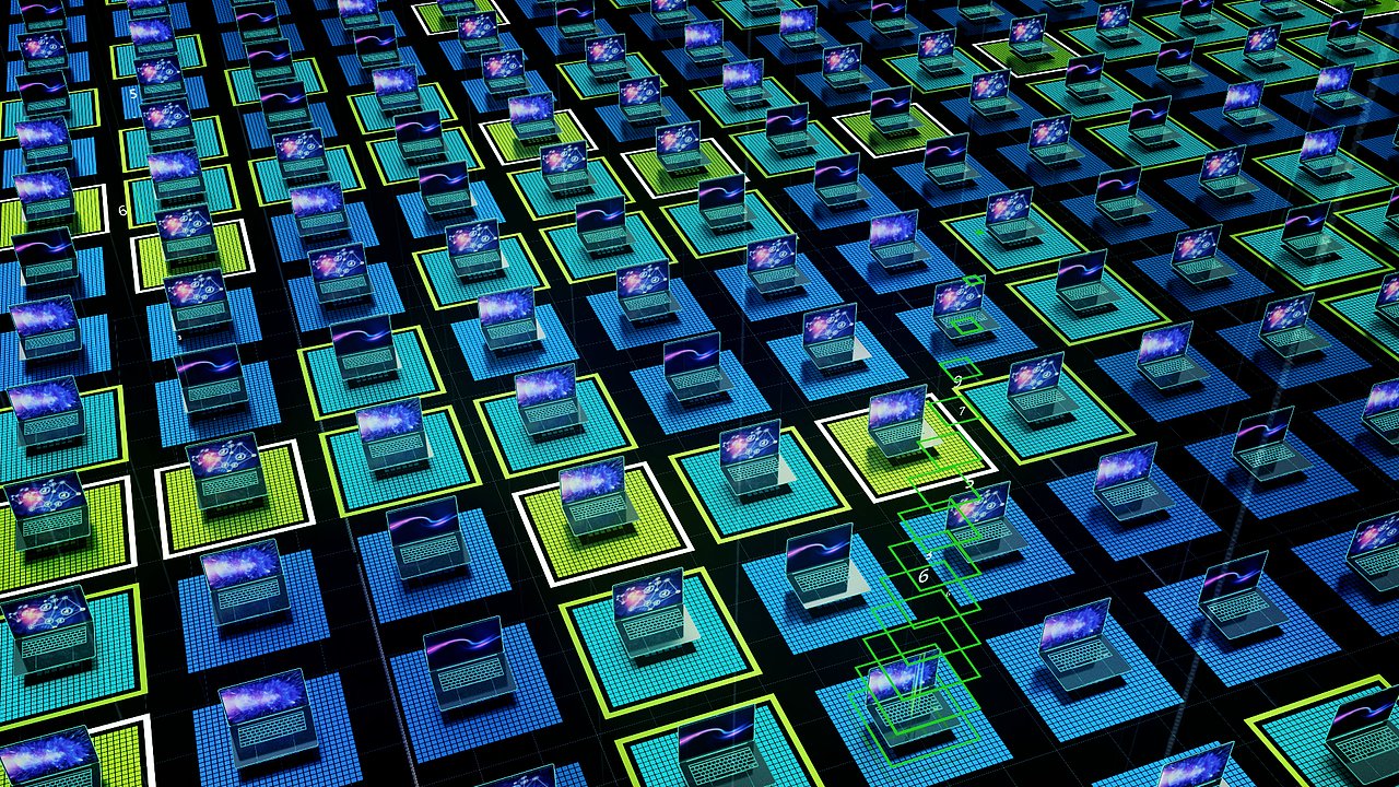 c4d芯片科技动画渲染_small樊-站酷ZCOOL