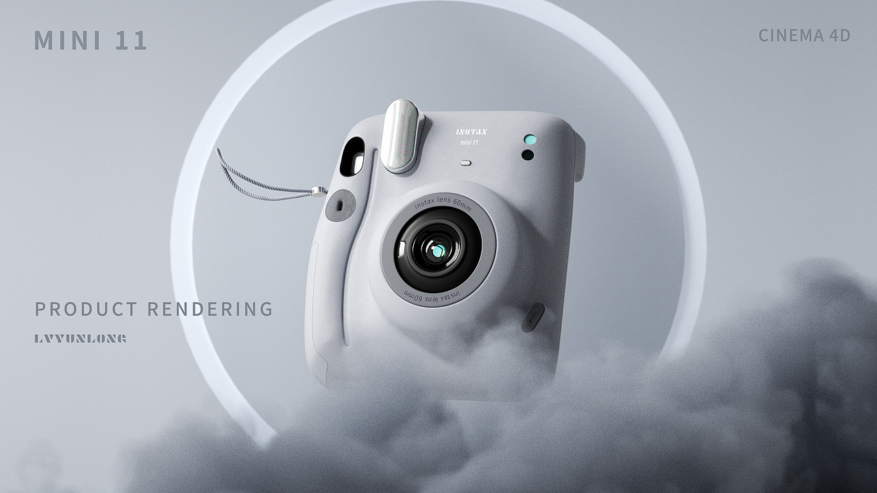 Polaroid｜拍立得产品渲染_LV阿布-站酷ZCOOL