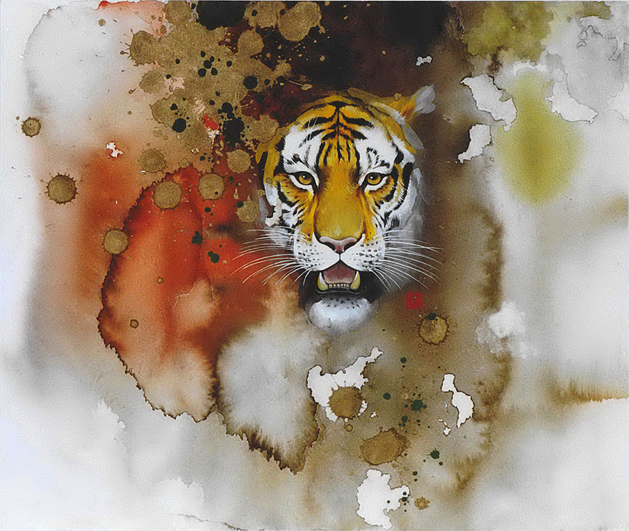 虎啸生风_開雲crayon-站酷ZCOOL