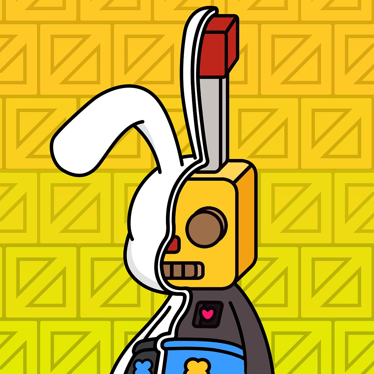 BUNY FAN BUNY兔迷兔半身系列-数字藏品头像_我是你小强哥-站酷ZCOOL