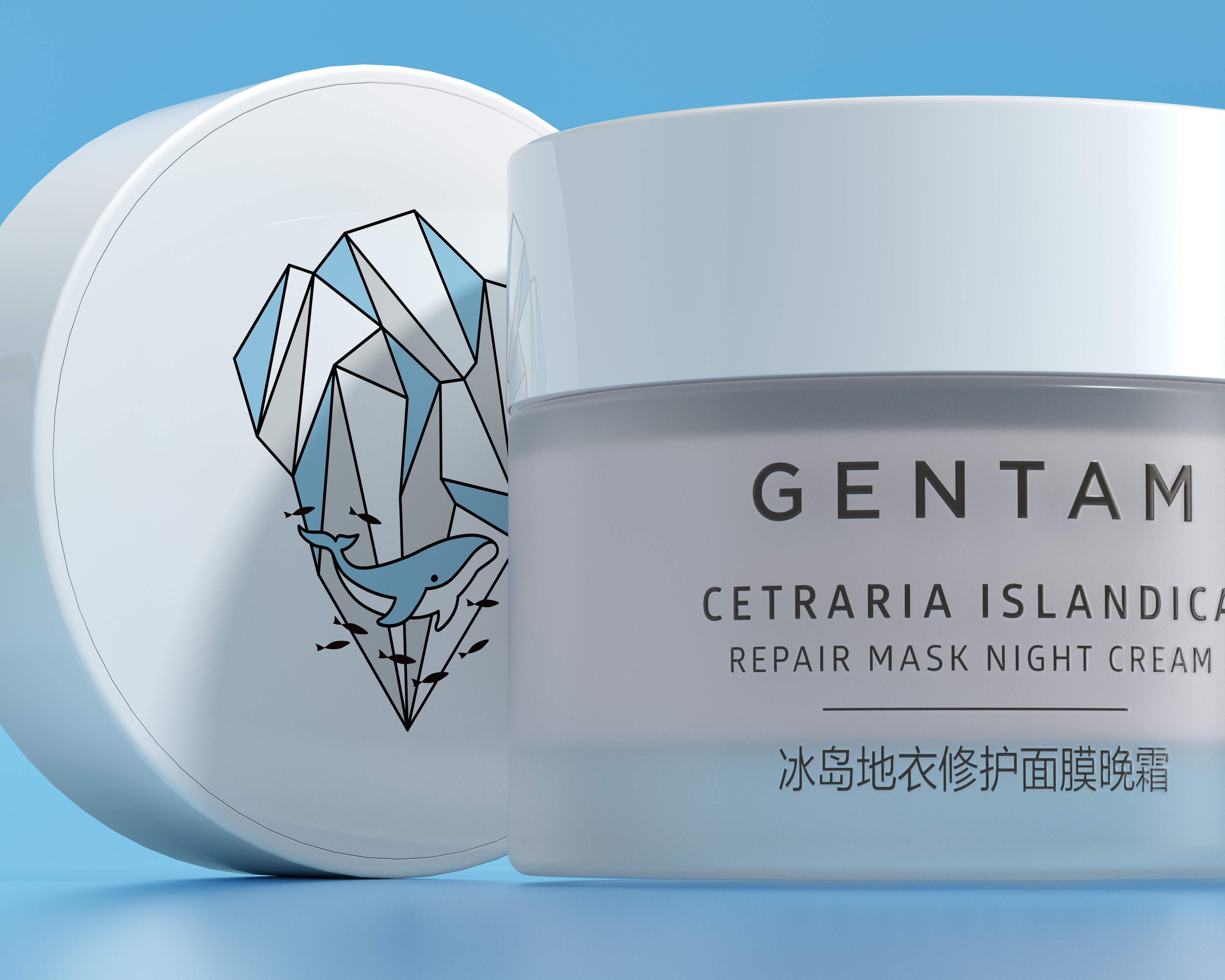 护肤品牌GENTAM包装形象设计_左尚创意-站酷ZCOOL