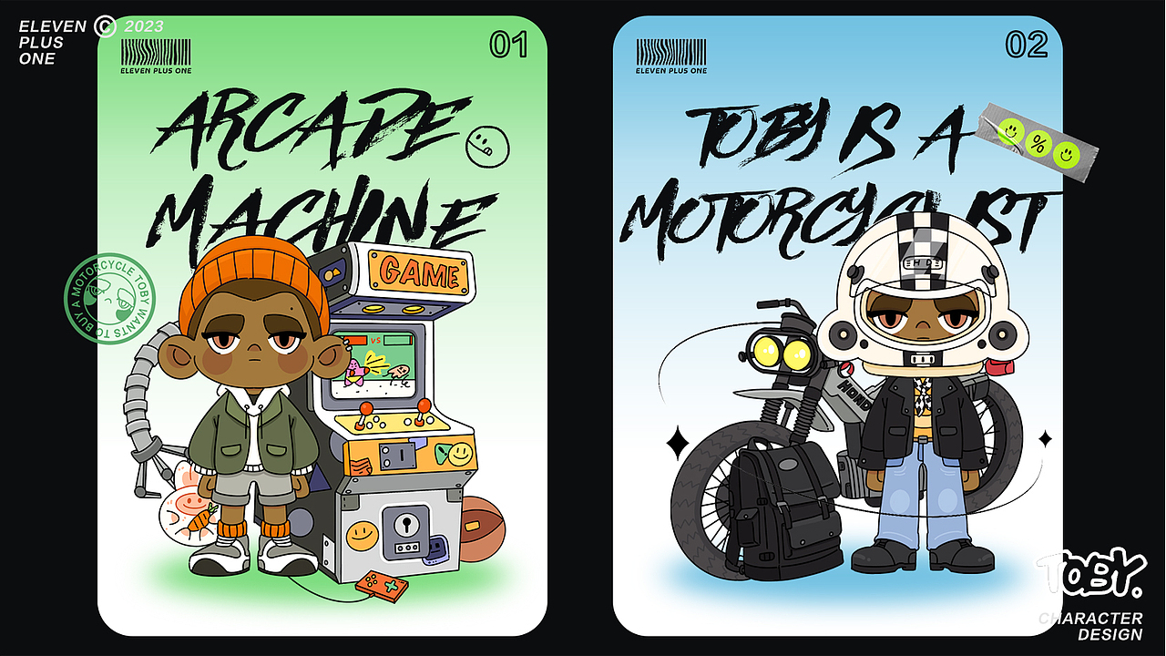 TOBY | 个人潮玩系列角色设计_EV_十一-站酷ZCOOL