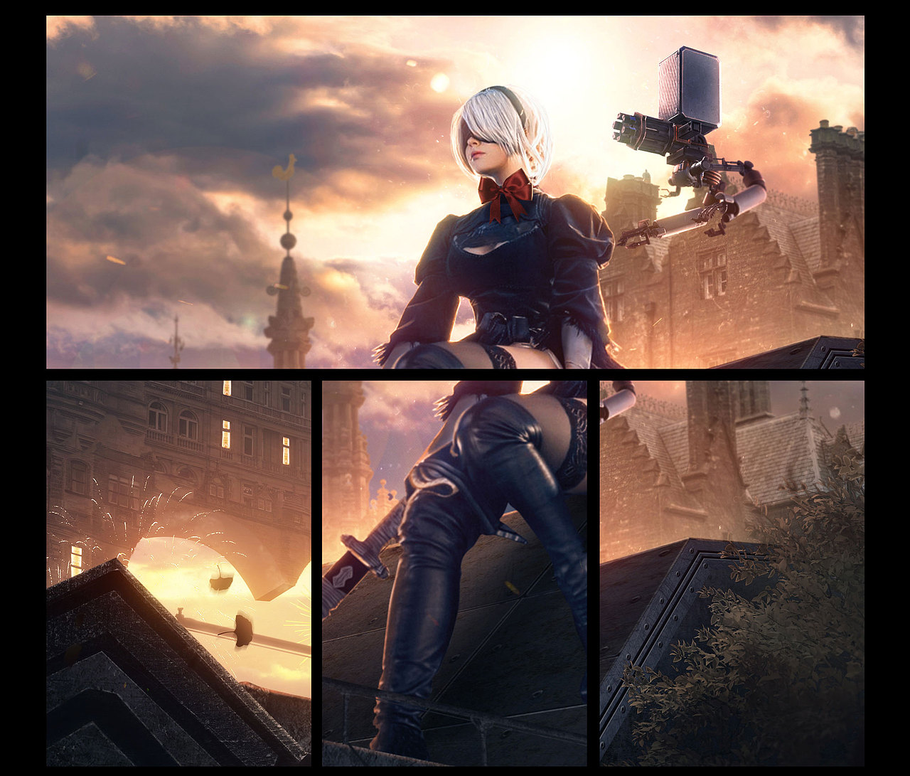 【光影军团】尼尔:机械纪元-影视人像合成2 | 光影视觉_光影视觉GS-站酷ZCOOL