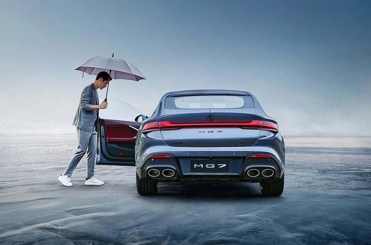 名爵汽车MG7修图前后对比_修图师jarry-站酷ZCOOL