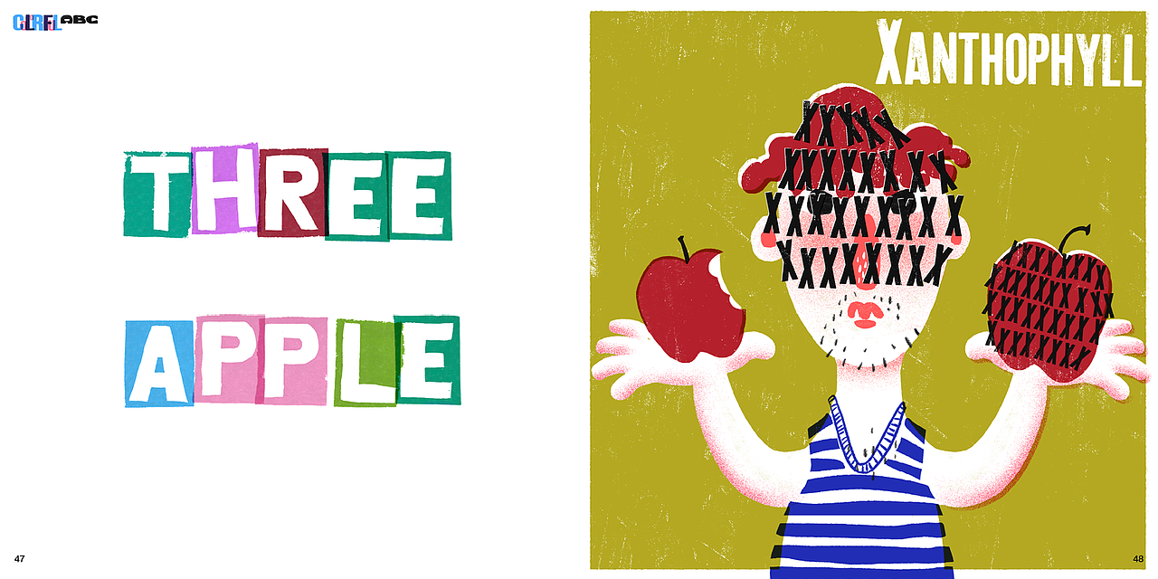 原创英文绘本《Colorful ABC》__星星不遥远_-站酷ZCOOL