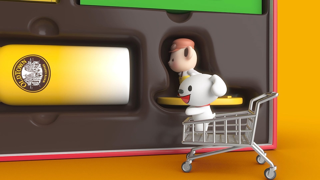 泰迪珍藏X旧街场（OLDTOWN）咖啡X京东3D动画广告制作_Watson97-站酷ZCOOL