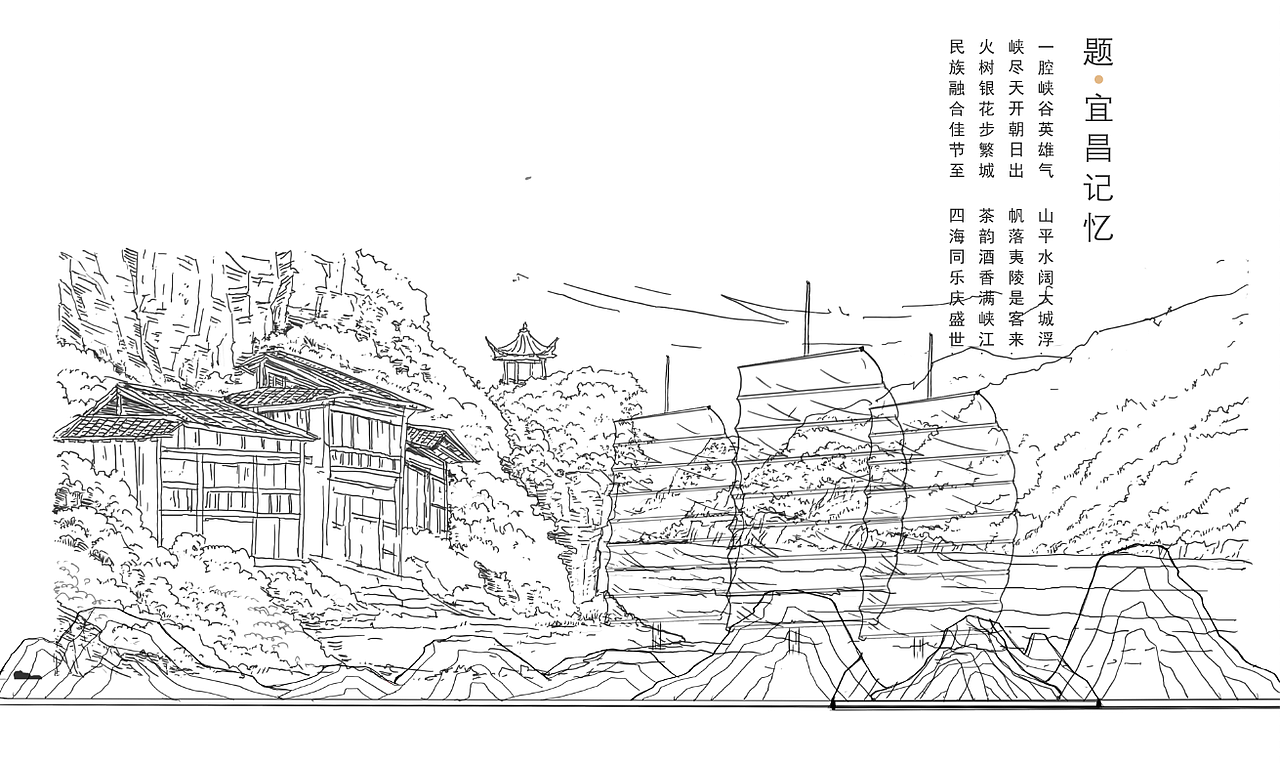 序厅白描创作_LAZY设计-站酷ZCOOL