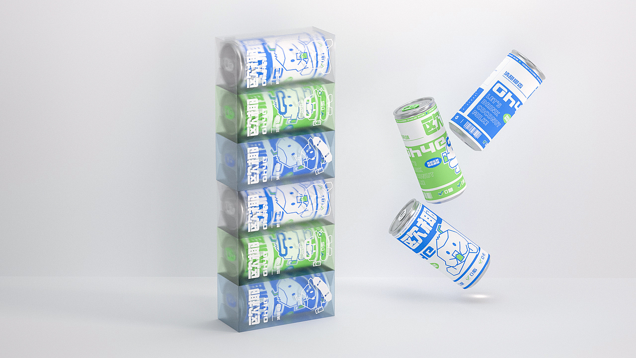 OHYE!丨椰子味气泡水品牌全案设计_是光仔啊-站酷ZCOOL