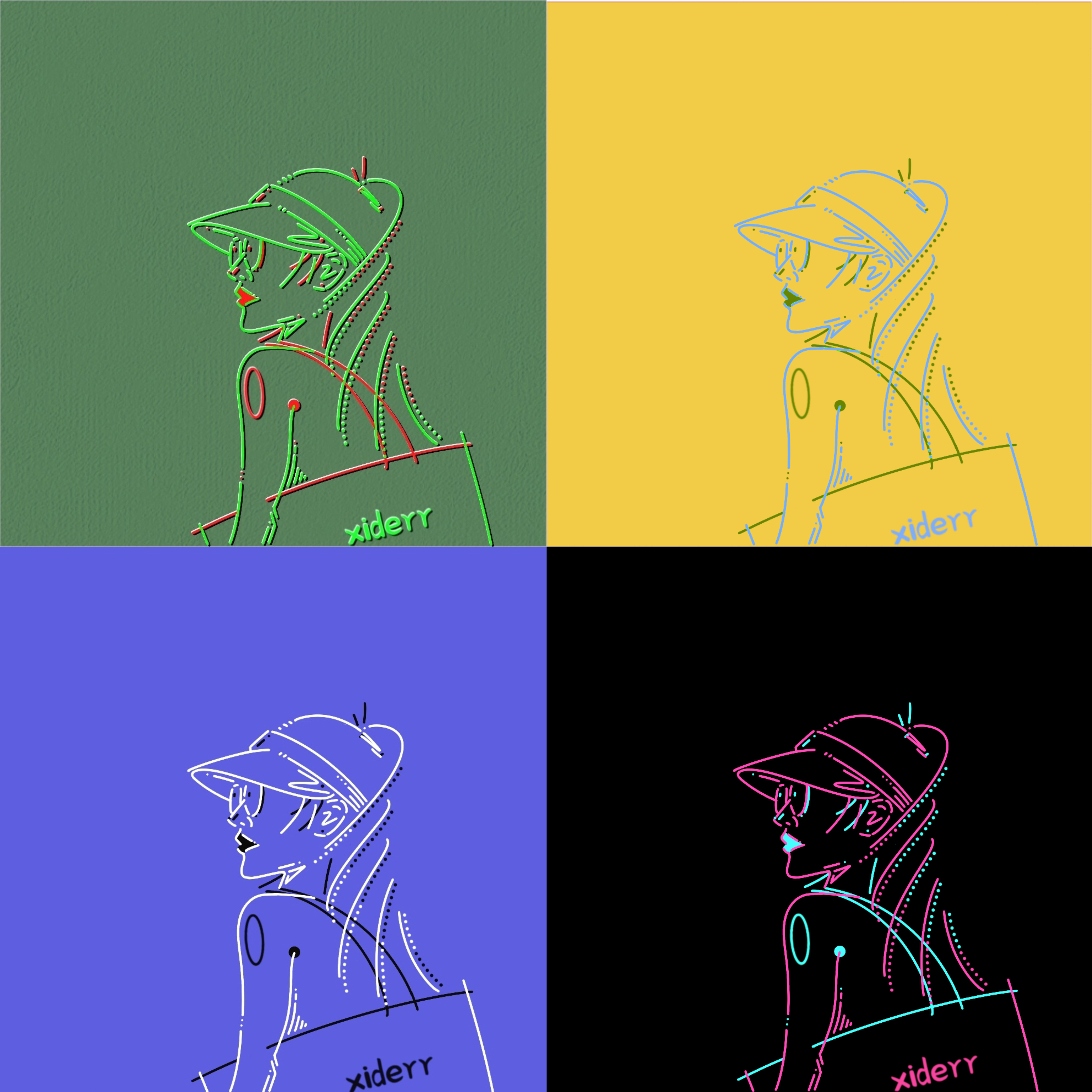 线条装饰画_xiderr-站酷ZCOOL