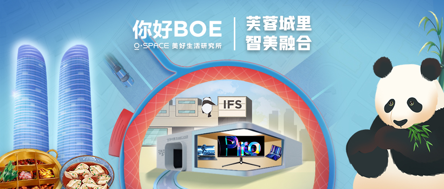 你好BOE O_SPACE 美好生活研究所 插画海报_无敌招财大猫咪-站酷ZCOOL