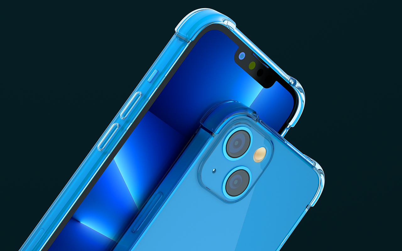 Iphone 13 手机建模（含硅胶壳）渲染_fanfan_fan-站酷ZCOOL