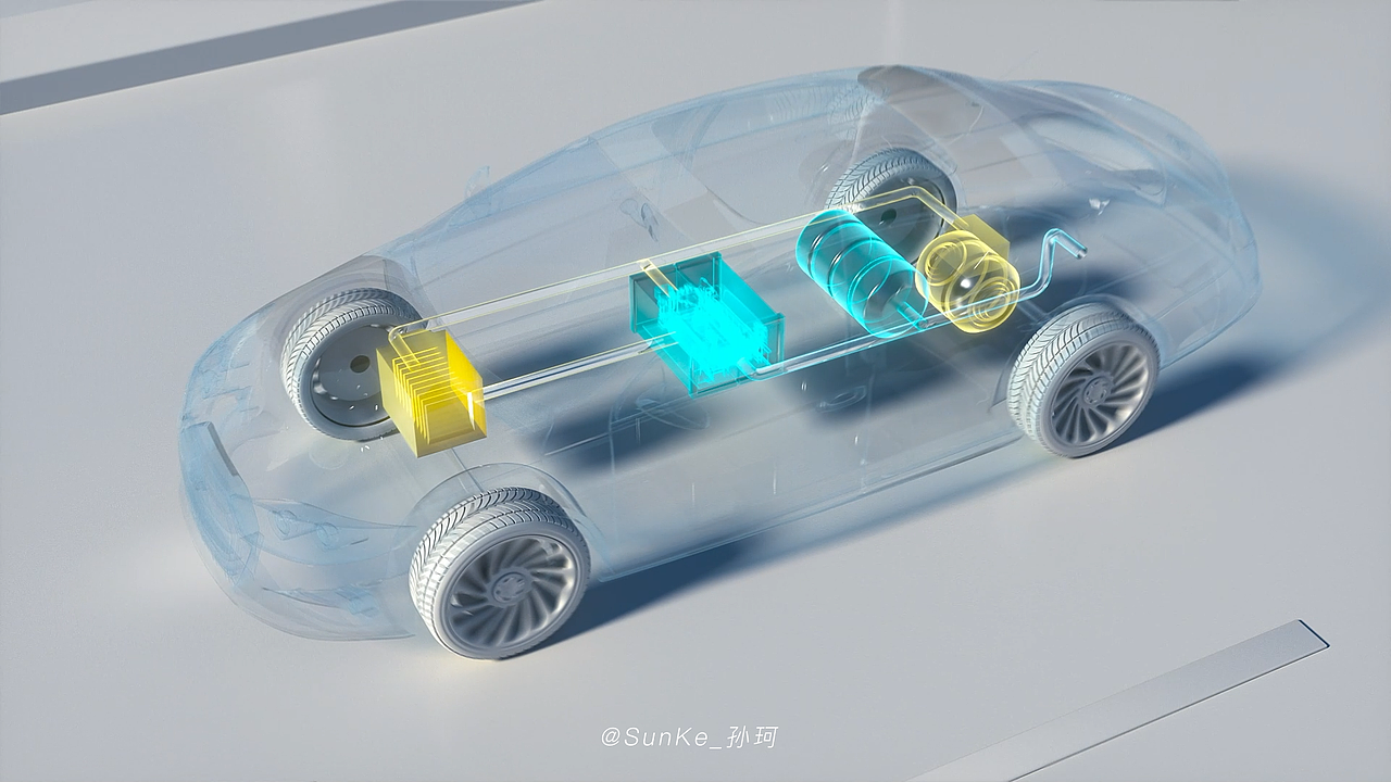 产品广告 新能源氢燃料电池 海得利兹产品三维CG动画_SunKe_孙珂-站酷ZCOOL
