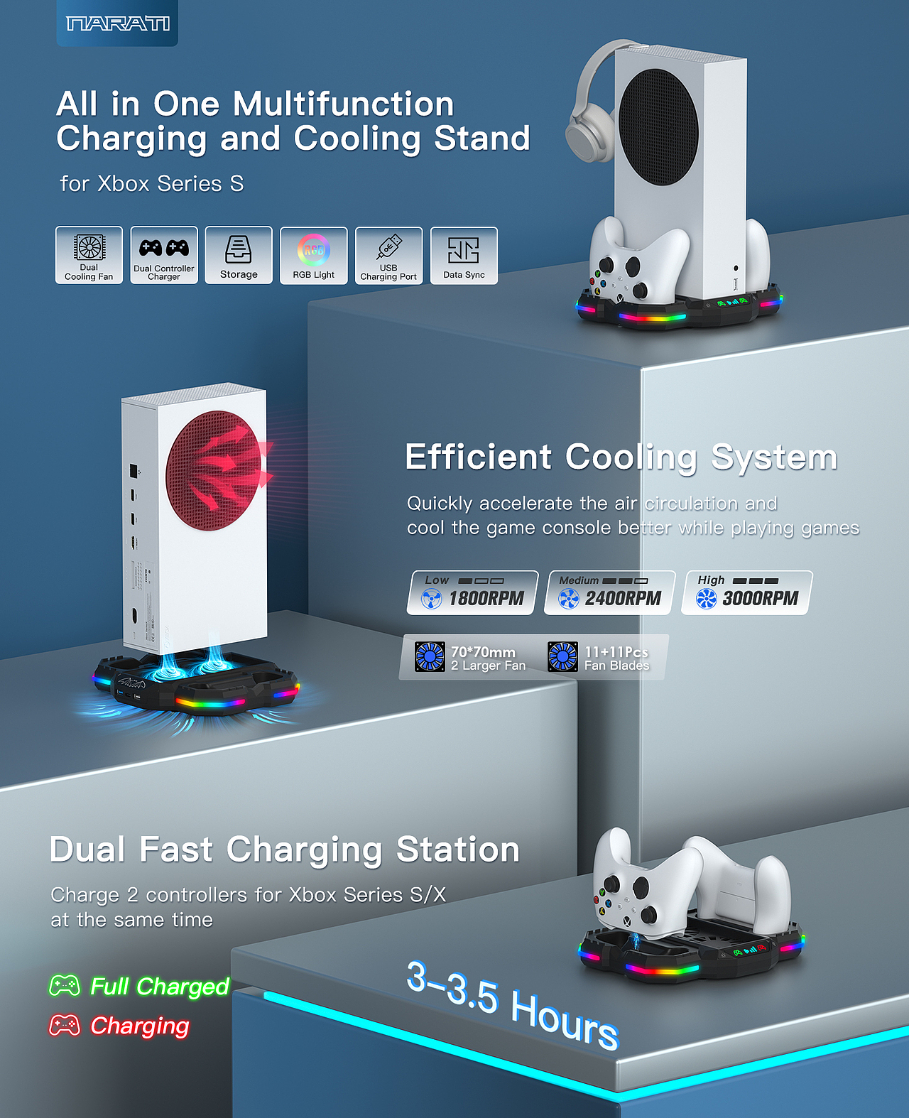 Xbox S风扇底座A+渲染_孤夜Cb-站酷ZCOOL