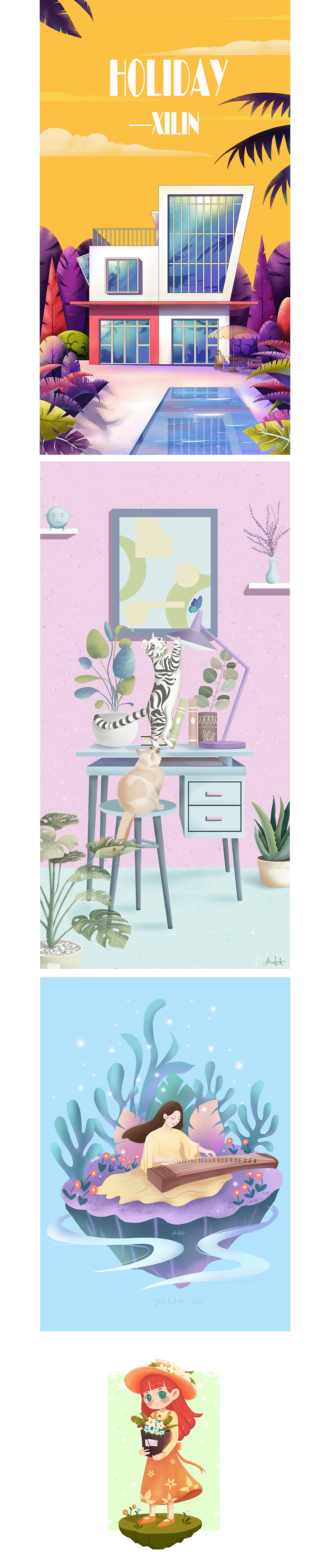 个人插画作品集_夕林XiLin_Wu-站酷ZCOOL