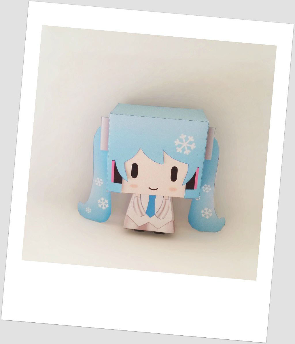 初音方块人_纸模设计师JENTC-站酷ZCOOL