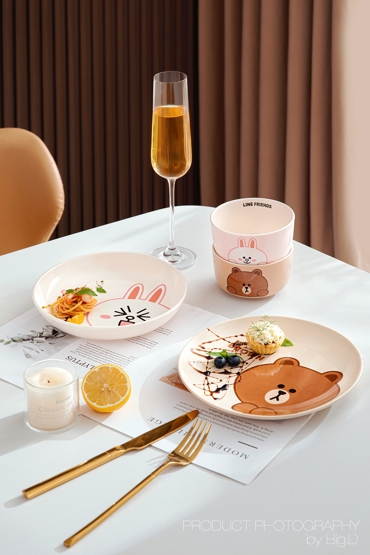 line friends餐具拍摄_摄影师浩-站酷ZCOOL