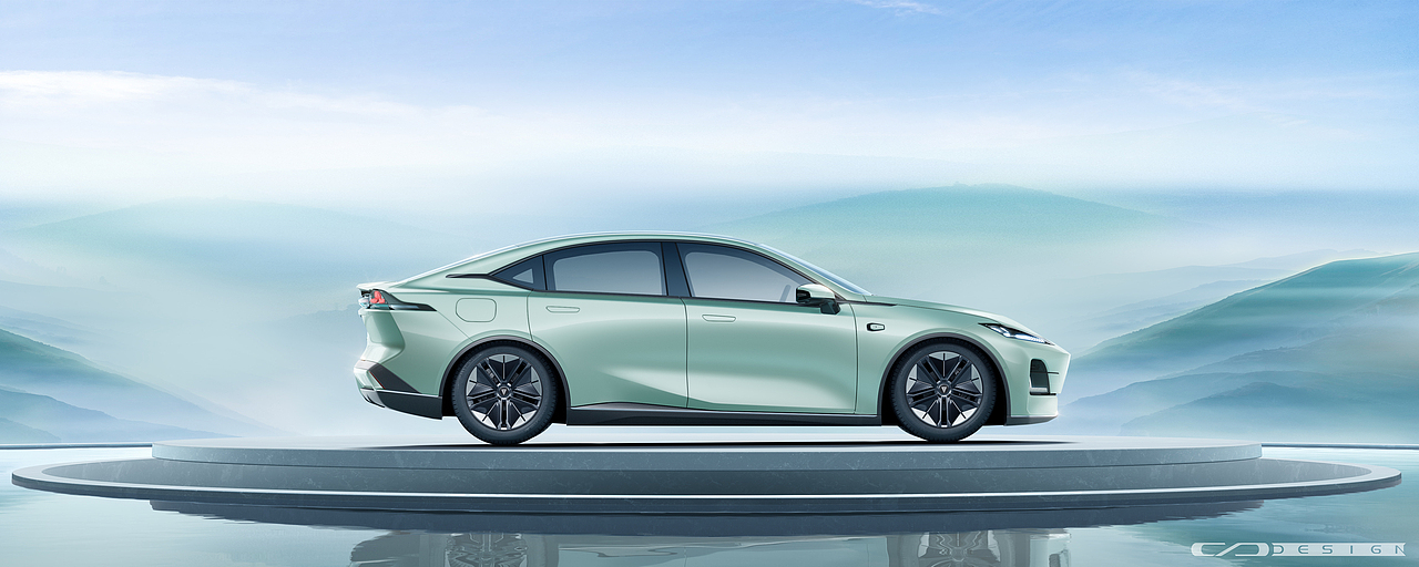 长安深蓝SL03官方渲染图_长安设计CADESIGN-站酷ZCOOL