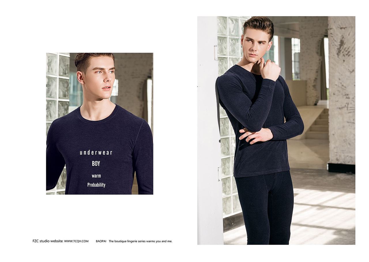保暖内衣睡衣外模 家居服肌肉男模 居家健身运动器材_广州优思模特Sisi-站酷ZCOOL