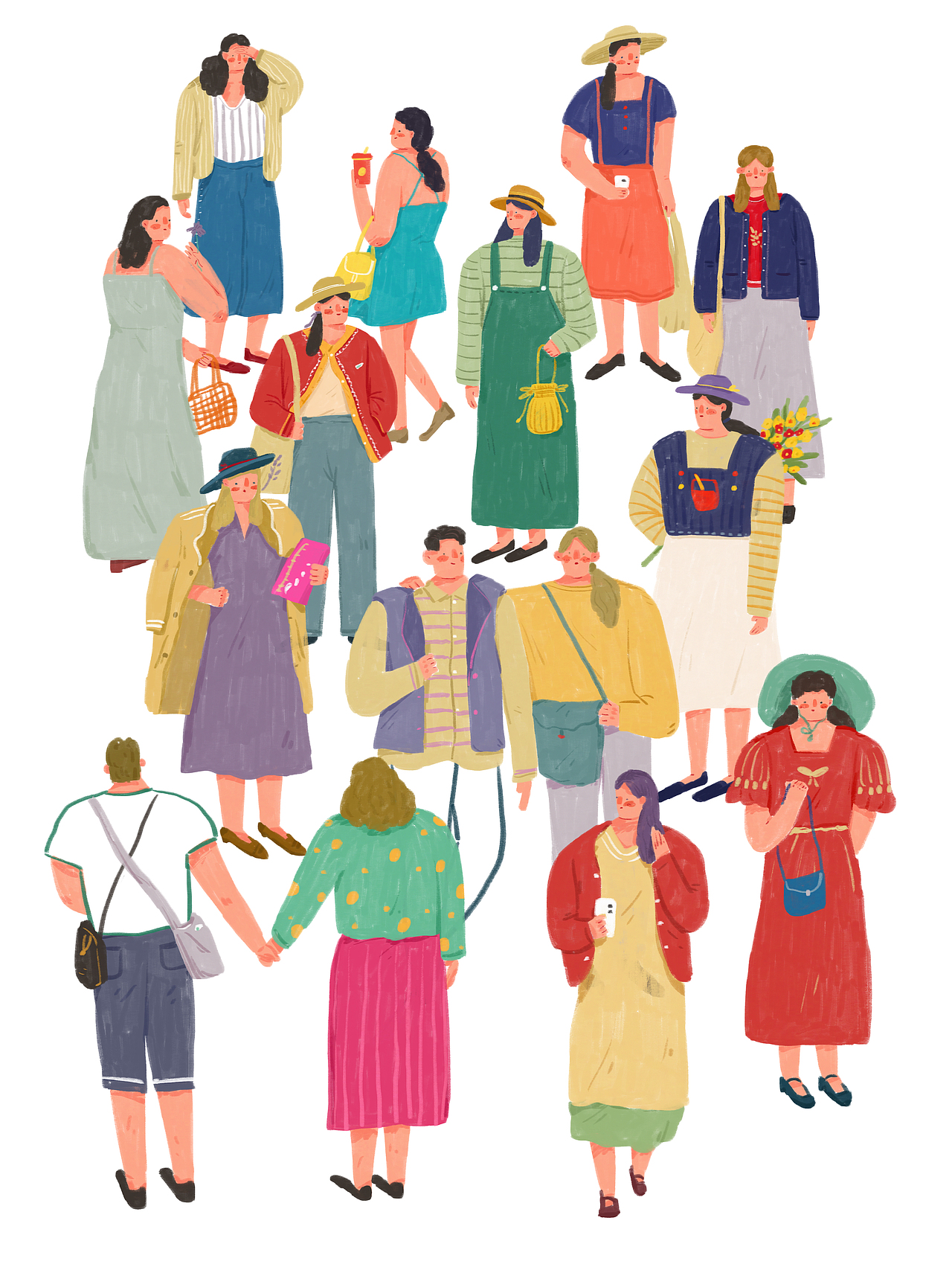 11月的小美好 | 插画小店&人物_戌时shi-站酷ZCOOL