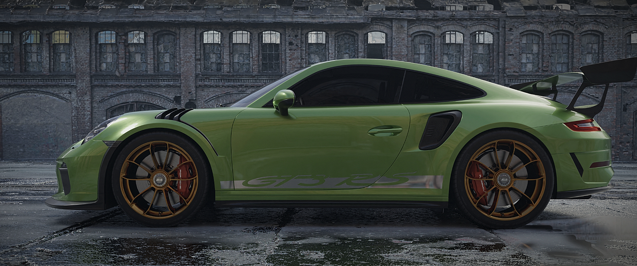 UE5 Porsche 911 GT3 RS 保时捷汽车动画渲染_ZeroCG-站酷ZCOOL