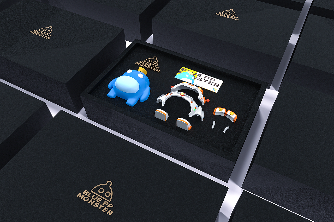 PP MONSTER IP形象设计，这屁股贼大~_猫爪的hugo酱-站酷ZCOOL