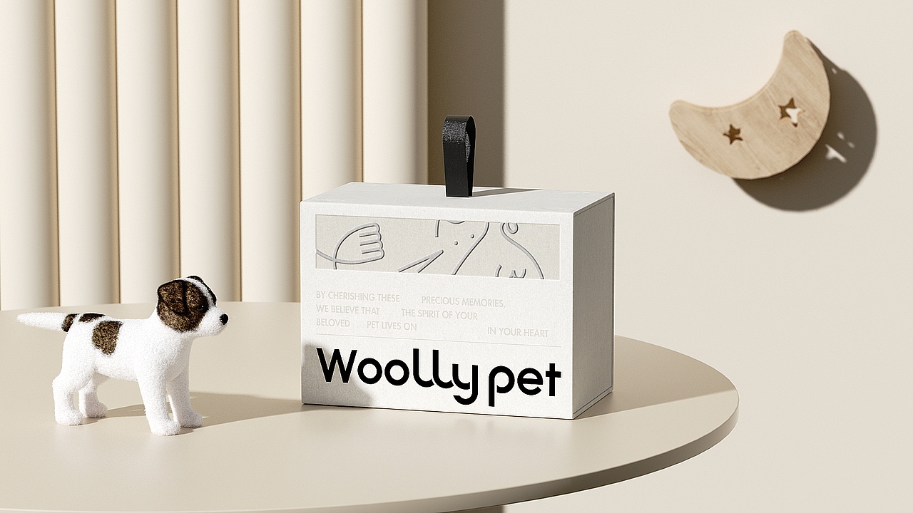 woolly pet 》品牌设计-羊毛毡定制宠物纪念品_你好大海品牌设计-站酷ZCOOL
