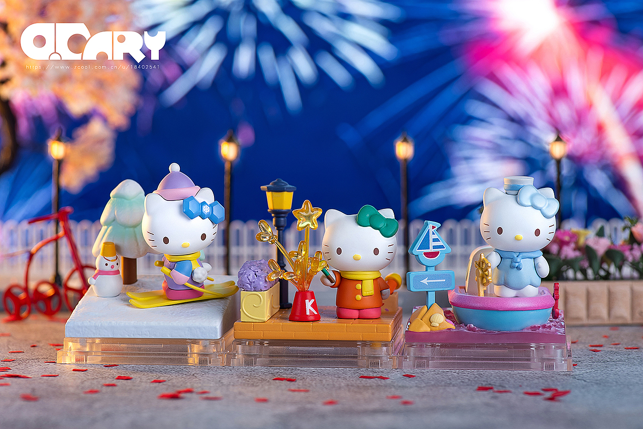 高乐hello Kitty 一遇见四季潮玩拍摄_Dgary摄影-站酷ZCOOL