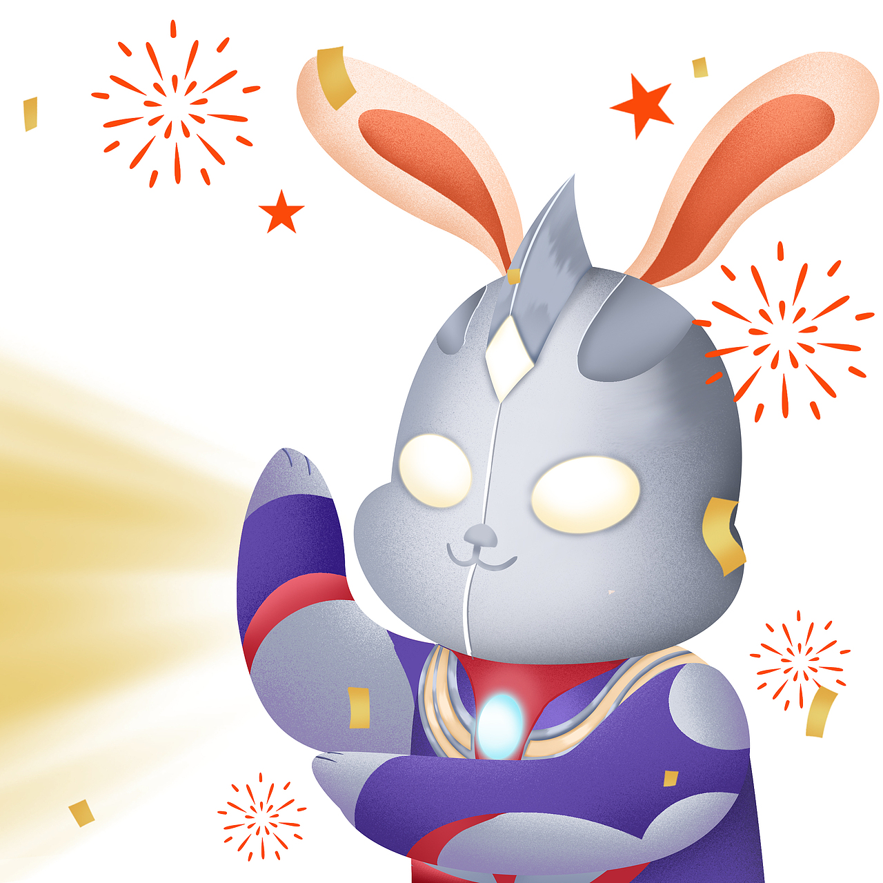 可爱兔子ip形象表情包_王多鱼yu-站酷ZCOOL