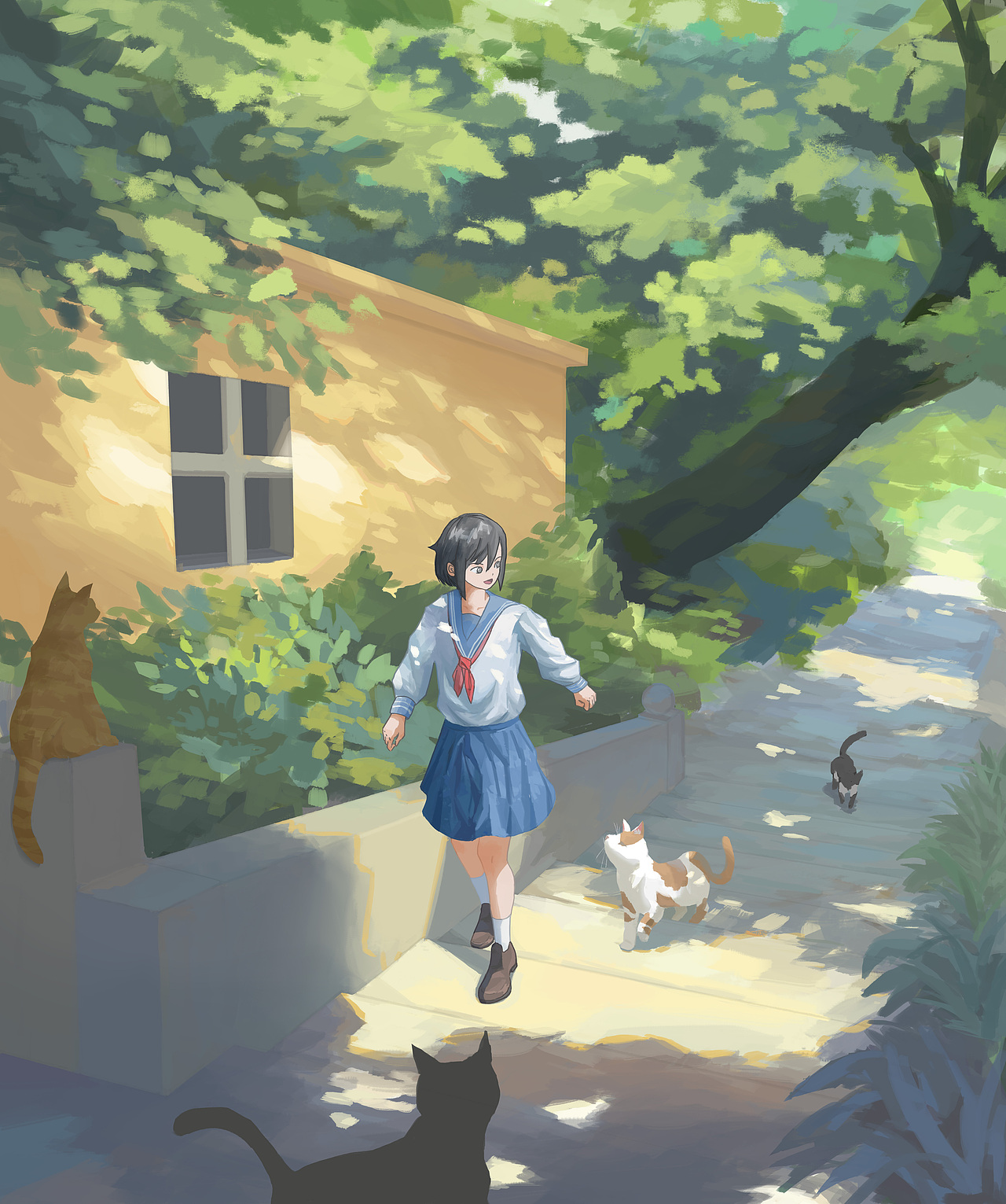 cats parade | 绘画过程视频_yonnisss2-站酷ZCOOL