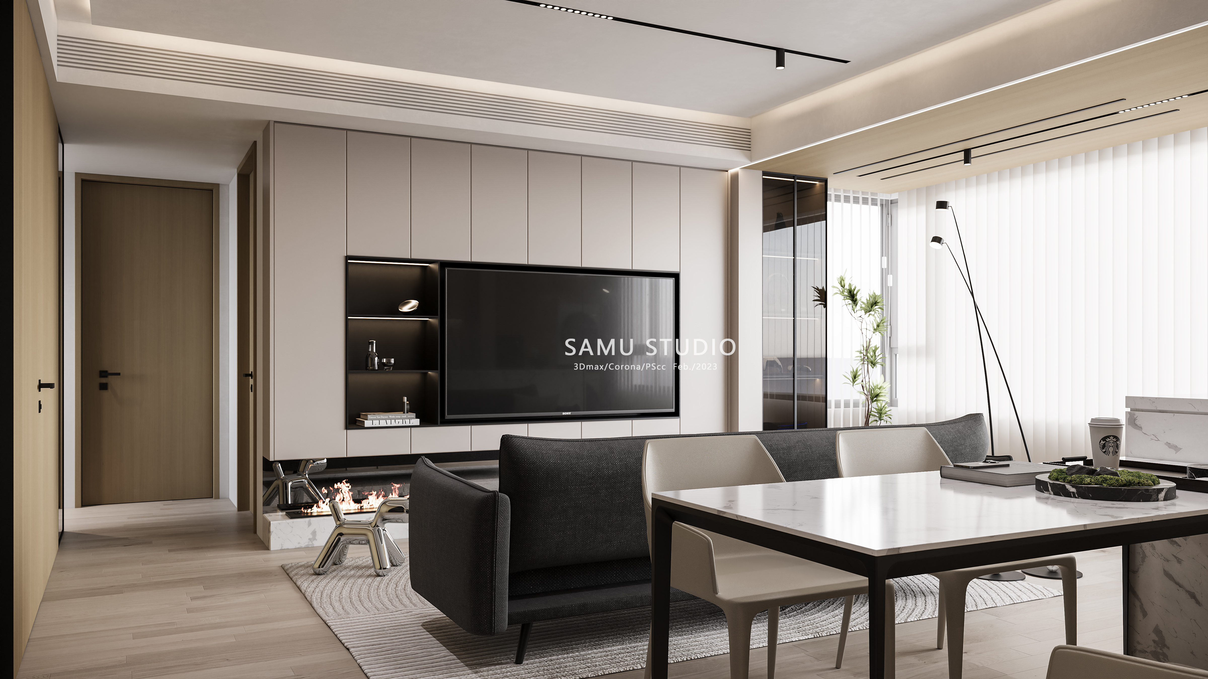 SAMU丨现代客厅_SAMU丨STUDIO-站酷ZCOOL