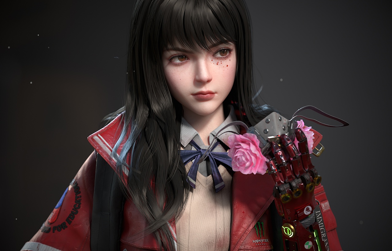 机甲系少女来袭，也泰酷辣吧！_依古奈斯eugin-站酷ZCOOL