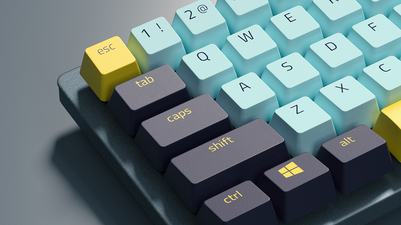 Keyboard 产品渲染 键盘_GoldSpeak-站酷ZCOOL