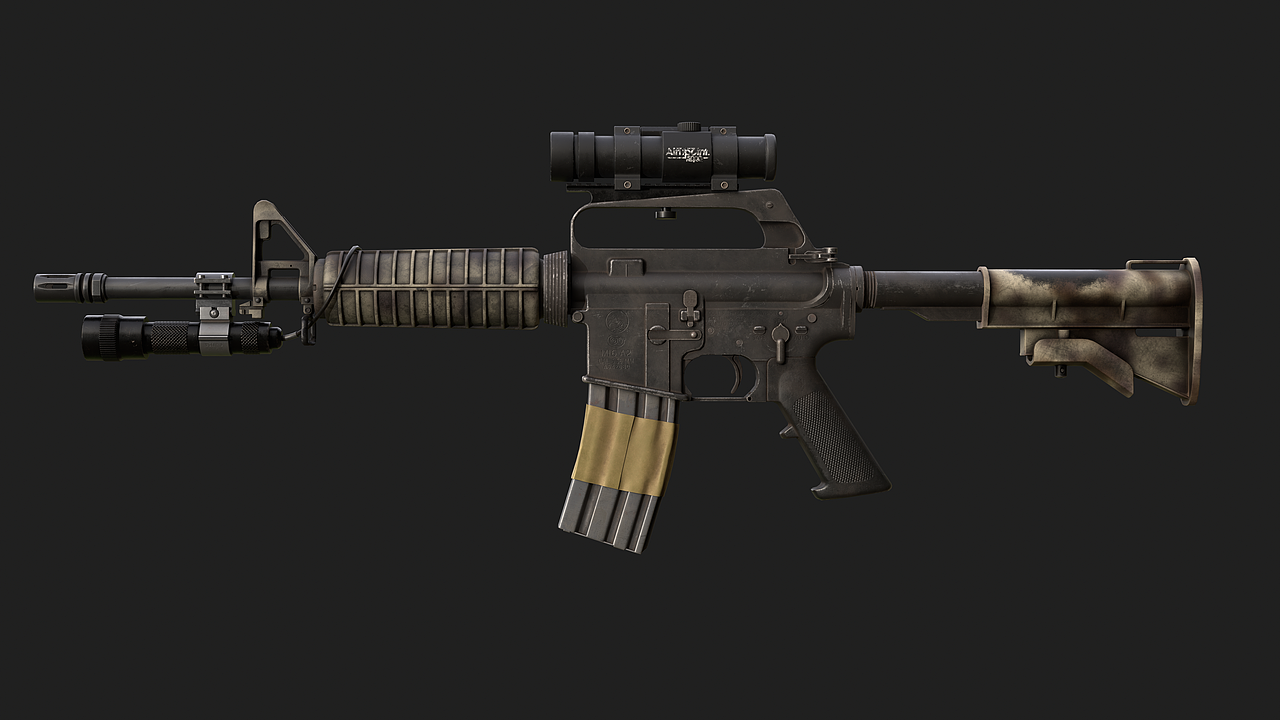 《黑鹰坠落》——M723卡宾枪_代号2080-站酷ZCOOL